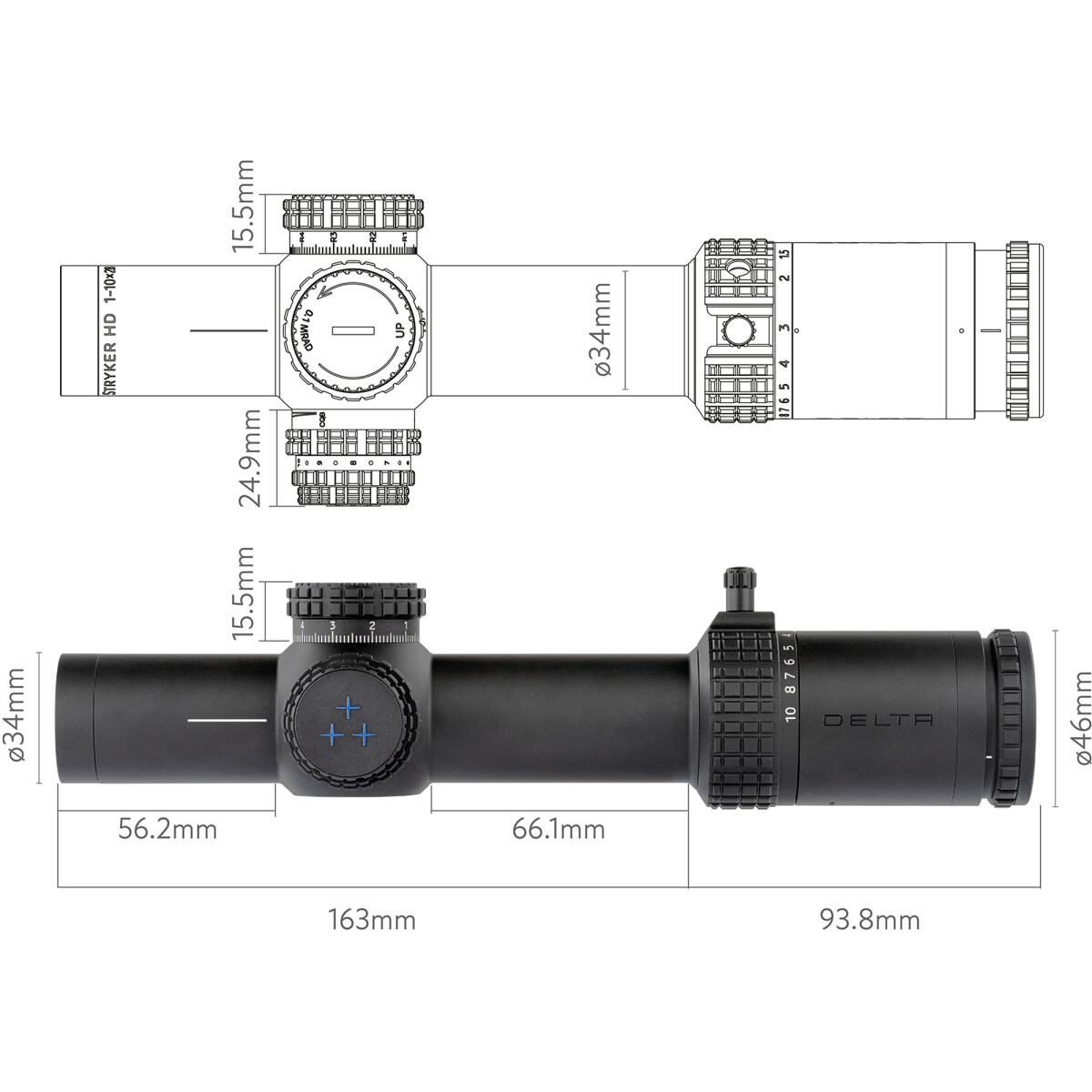 Delta Stryker HD 1-10×28 FFP SDOG-1 Zielfernrohr kaufen